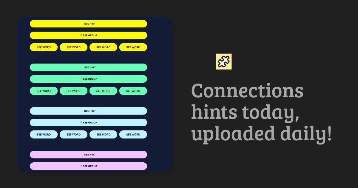 Connections Answers Today (May 12) - The Yellow Group Is Tricky